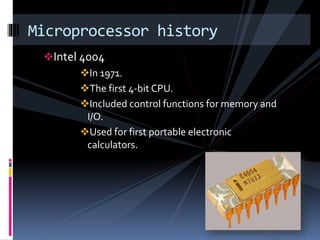 Introduction of cpu | PPTX
