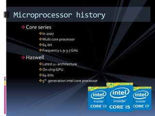 Introduction of cpu | PPTX