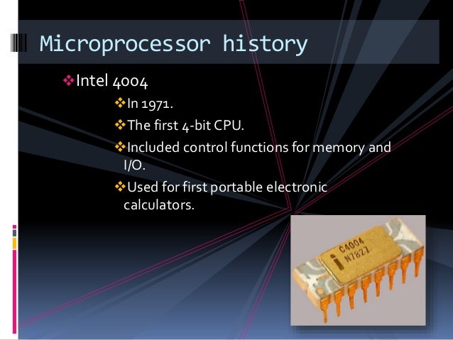 Introduction of cpu