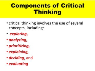 Introduction of crithical thinking | PPT