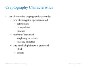 Introduction of cryptography and network security | PPTX