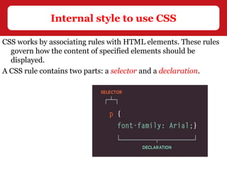 Introduction of css | PPT