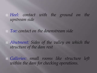 Introduction of dams | PPTX