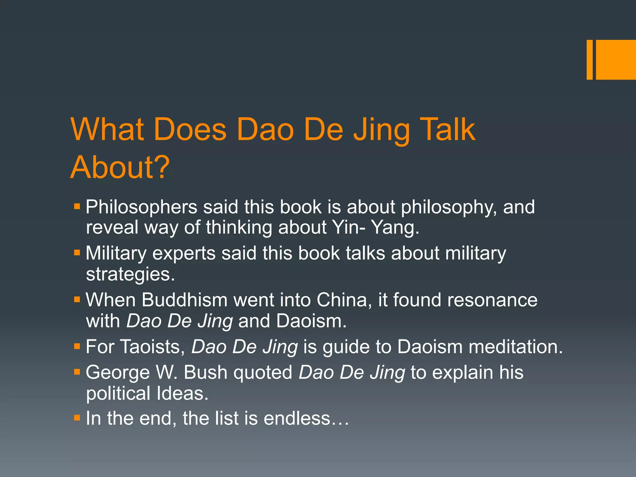 Introduction of Dao De Jing | PDF