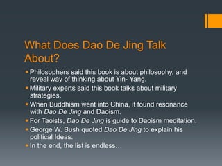 Introduction of Dao De Jing | PDF