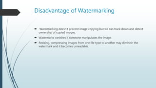 Introduction of database watermarking | PPTX