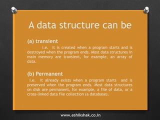 Introduction of data structure | PPT