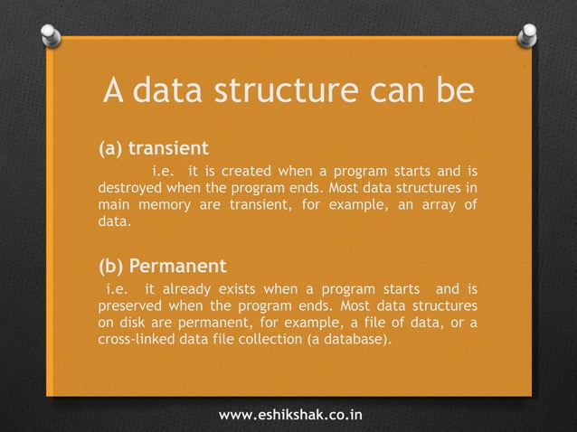 Introduction of data structure | PPT