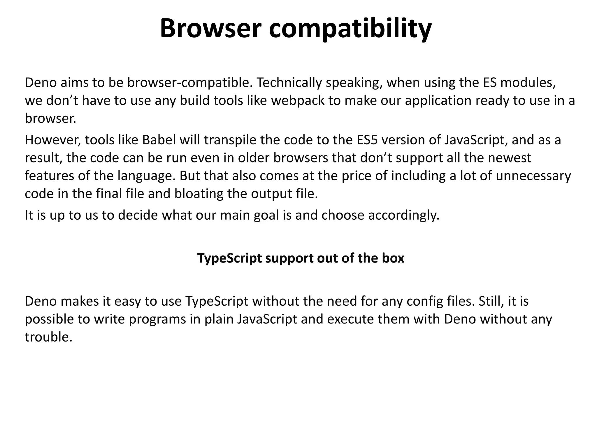 Introduction of deno 1 | PPTX | Web Development | Internet
