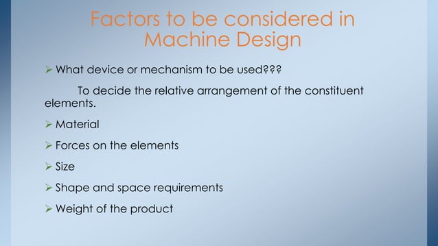 Introduction of design of machine element | PDF