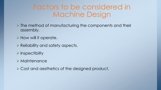 Introduction of design of machine element | PDF