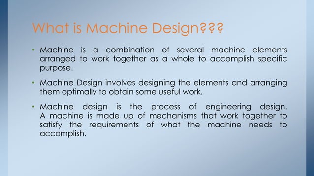 Introduction of design of machine element | PDF
