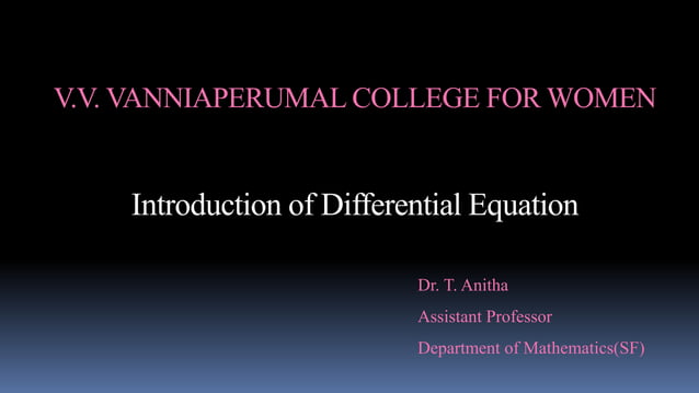 Introduction of Differential Equation.pptx