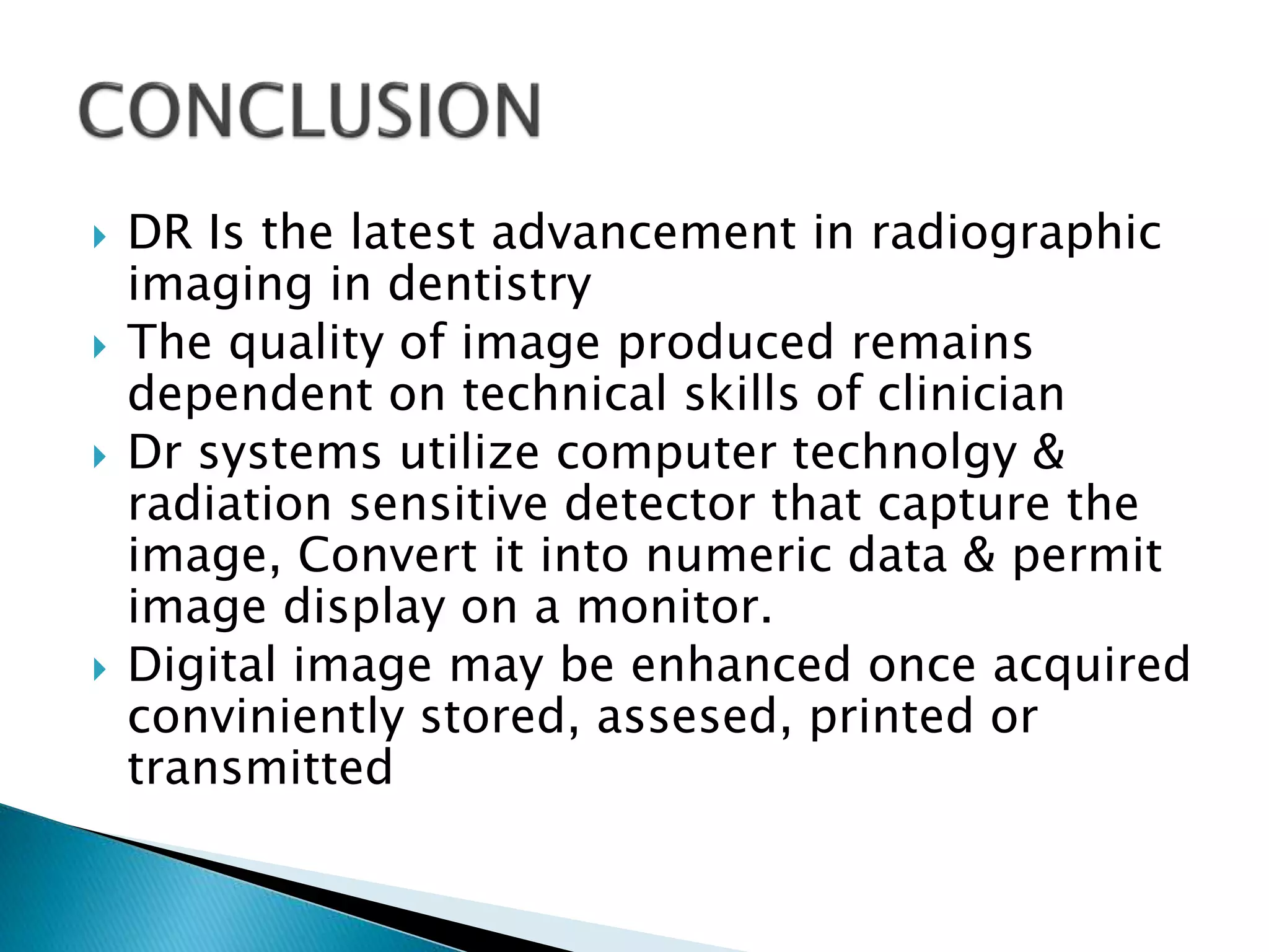 Digital radiography and its benifits. | PPTX
