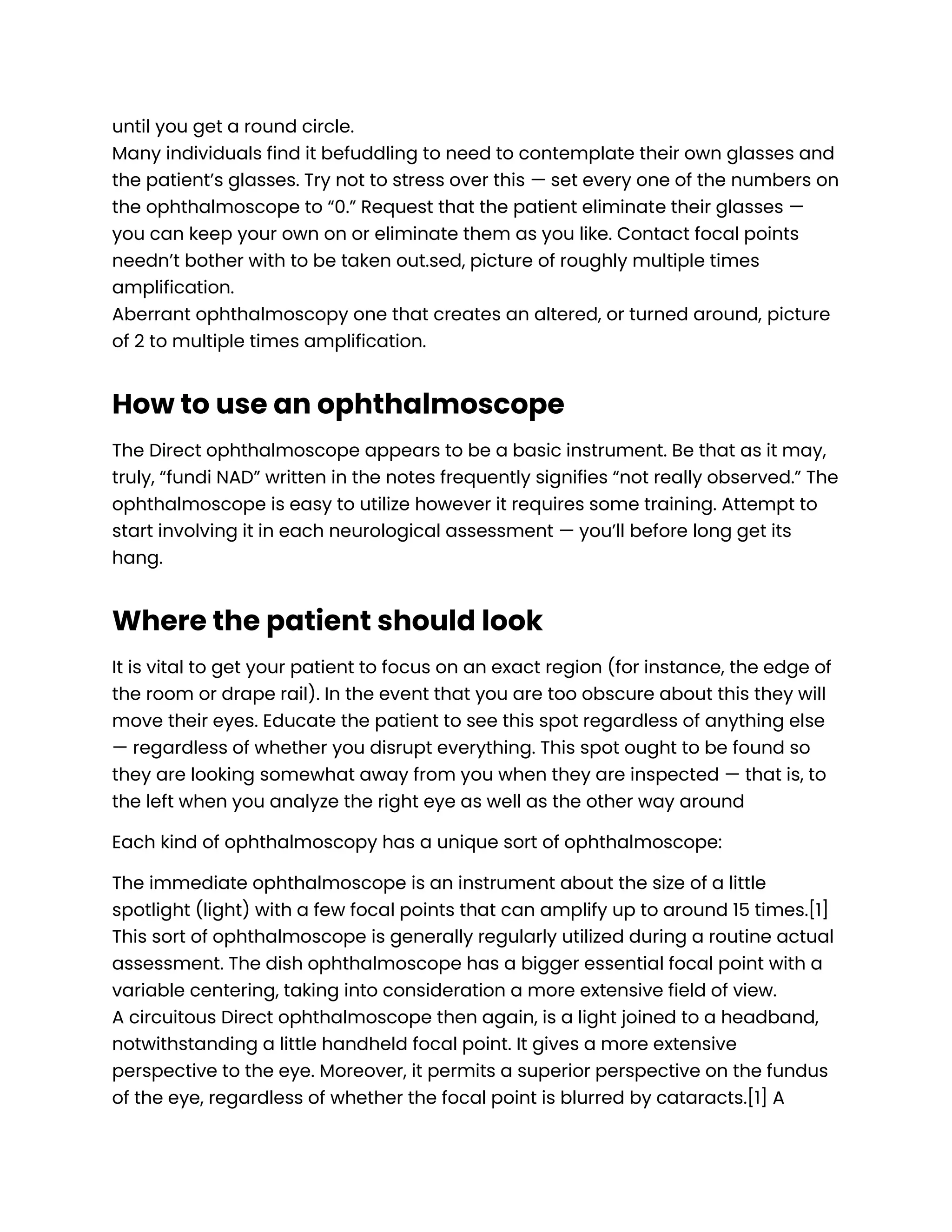 Direct ophthalmoscope Machine | PDF