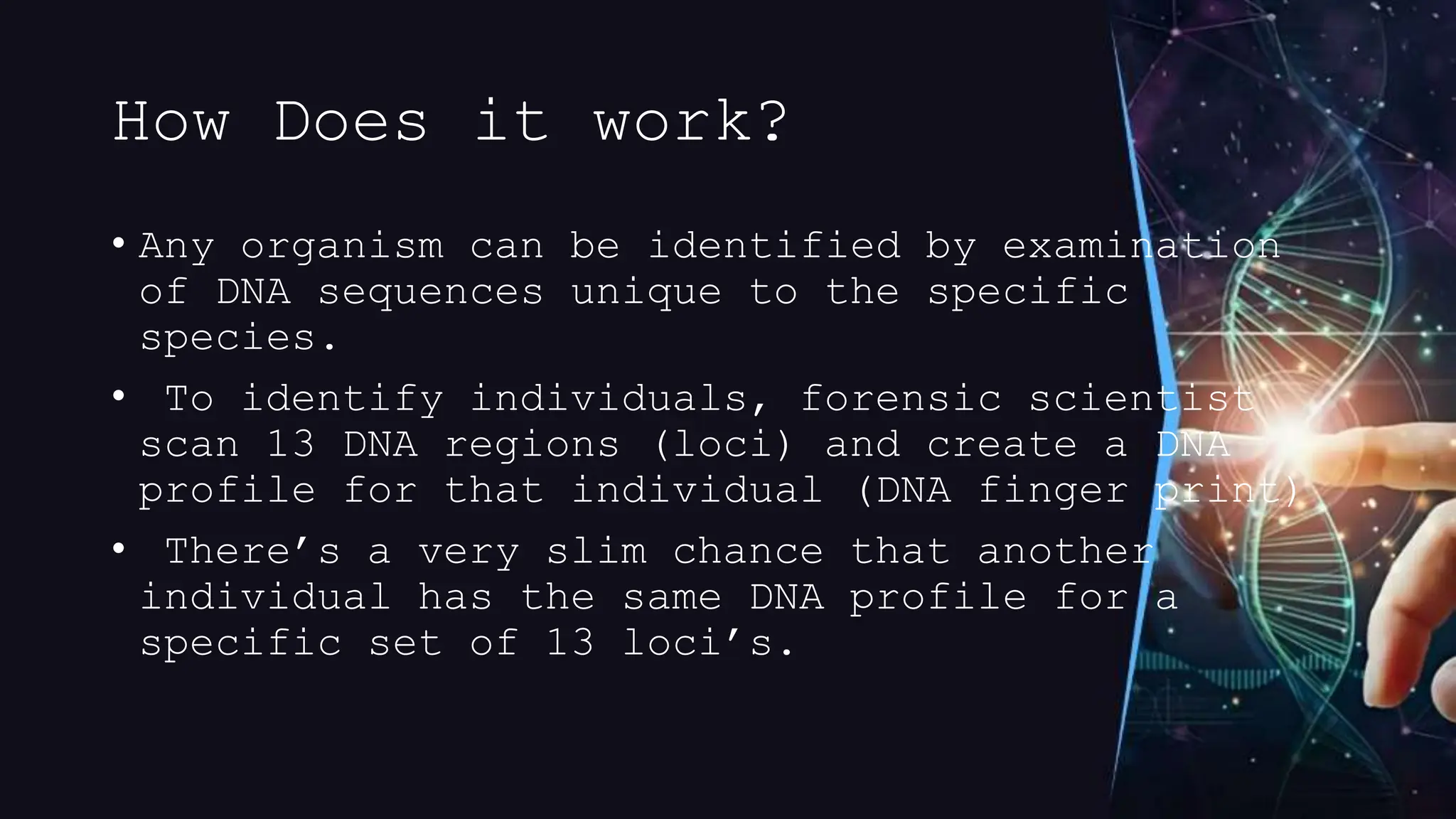 Introduction Of Dna Analysis In Forensics Pptx Genetics Science
