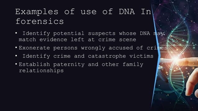 Introduction of DNA analysis in Forensic's .pptx | Genetics | Science