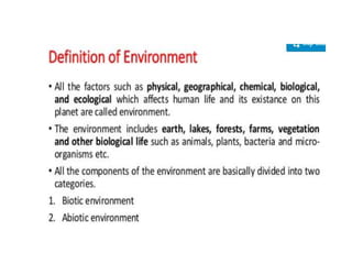 Environmental Geography Definition