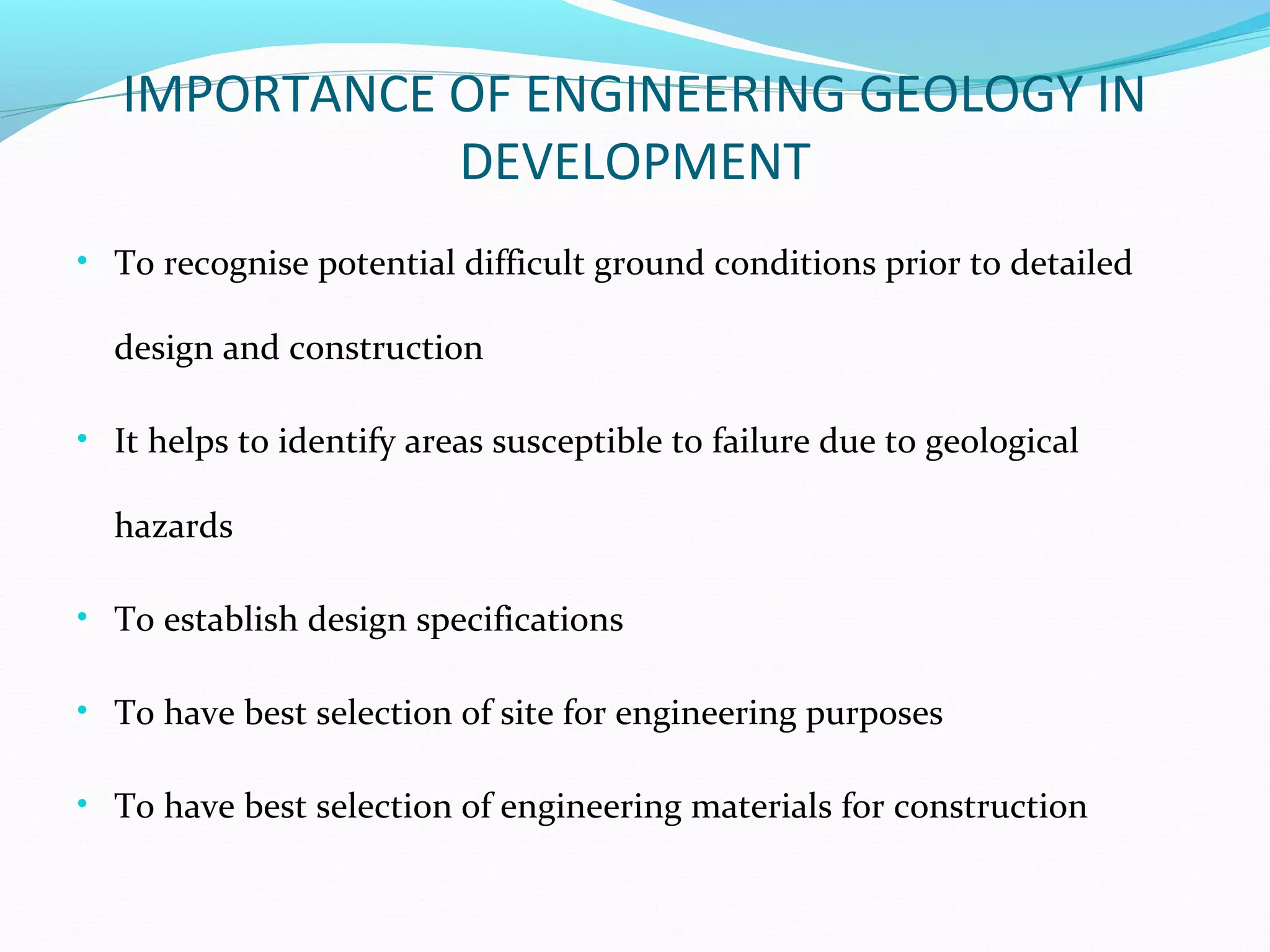 Introduction of engineering geology | PPT