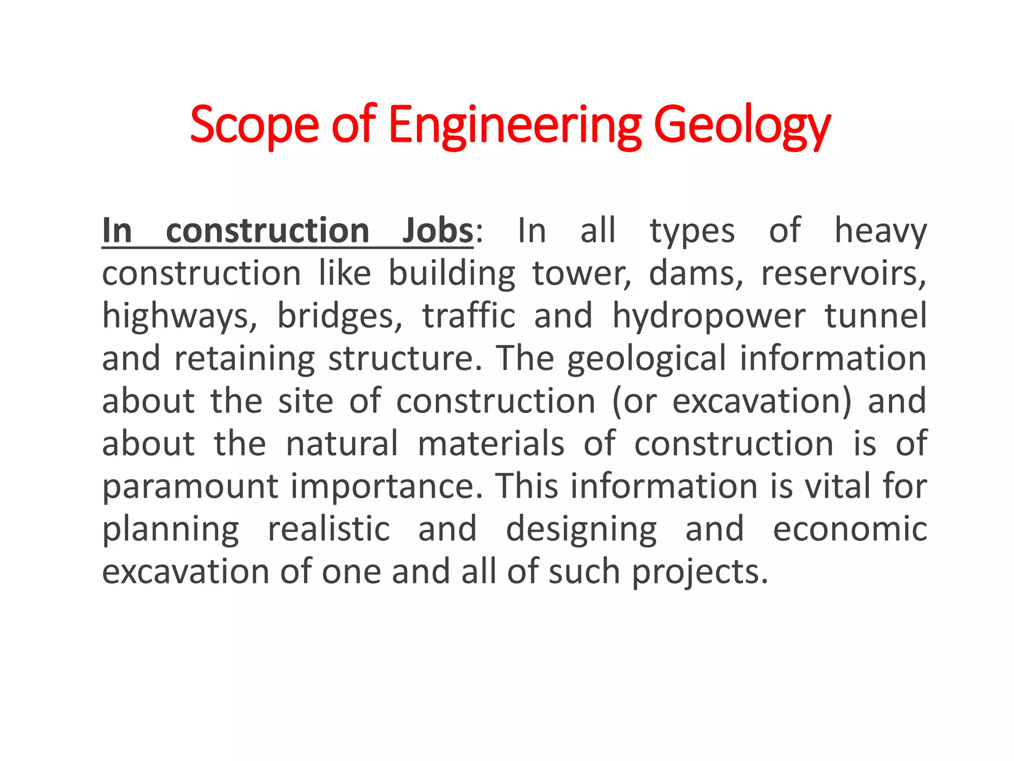 Introduction of Engineering Geology | PPT