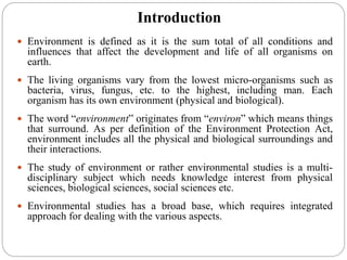 Introduction of Environmenal studies.pptx