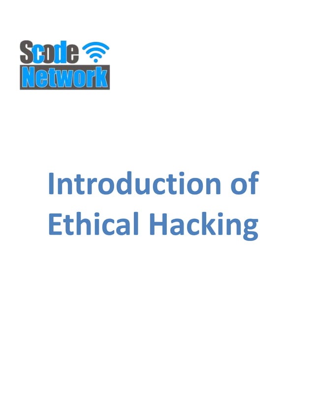 introduction of ethical hacking. ppt | PPTX