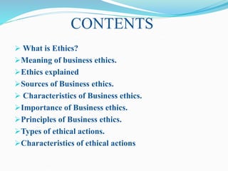 Introduction of Business Ethics | PPT