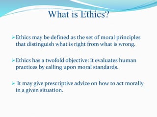 Introduction of Business Ethics | PPT