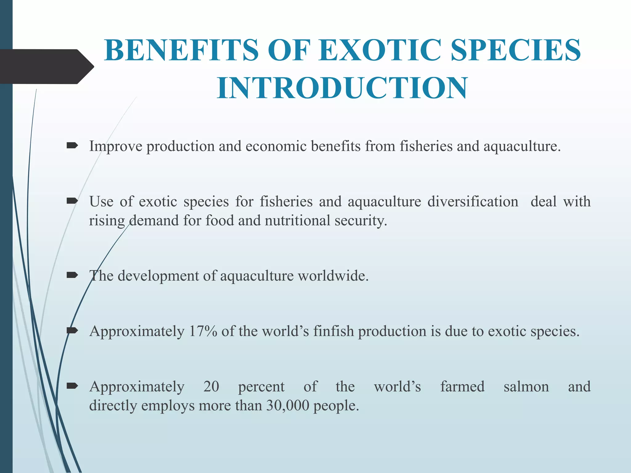 Introduction of exotic species in india | PPTX