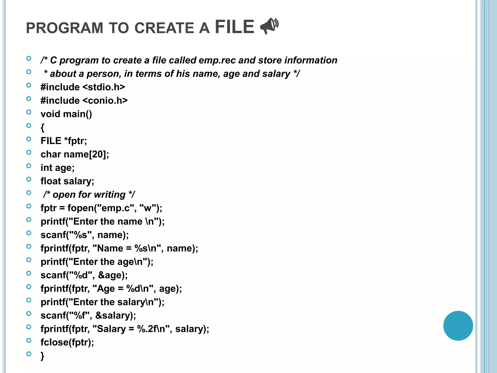 Introduction Of File Handling Pptx Programming Languages Computing