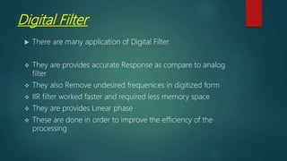 Introduction of filter & application | PPTX | Digital Audio | Computer ...
