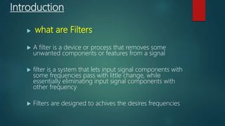 Introduction of filter & application | PPTX | Digital Audio | Computer ...