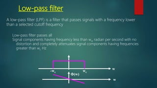 Introduction of filter & application | PPTX