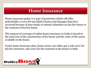 Introduction of general insurance | PPTX