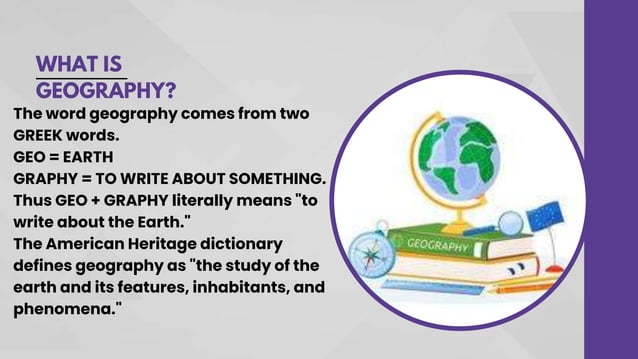 Introduction of Geography.pptx | Geography | Science