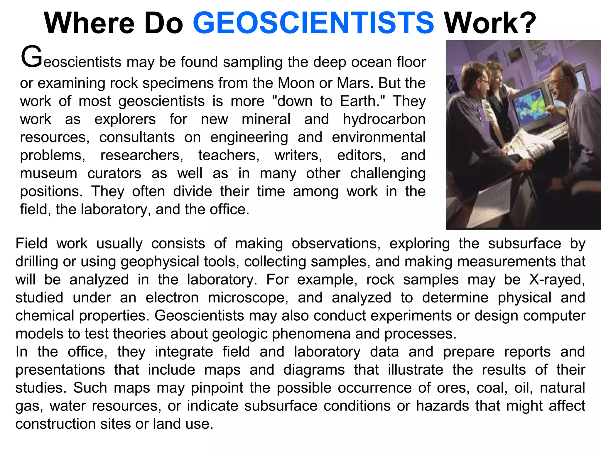 Introduction of geoscience/ what is geoscience? | PPT