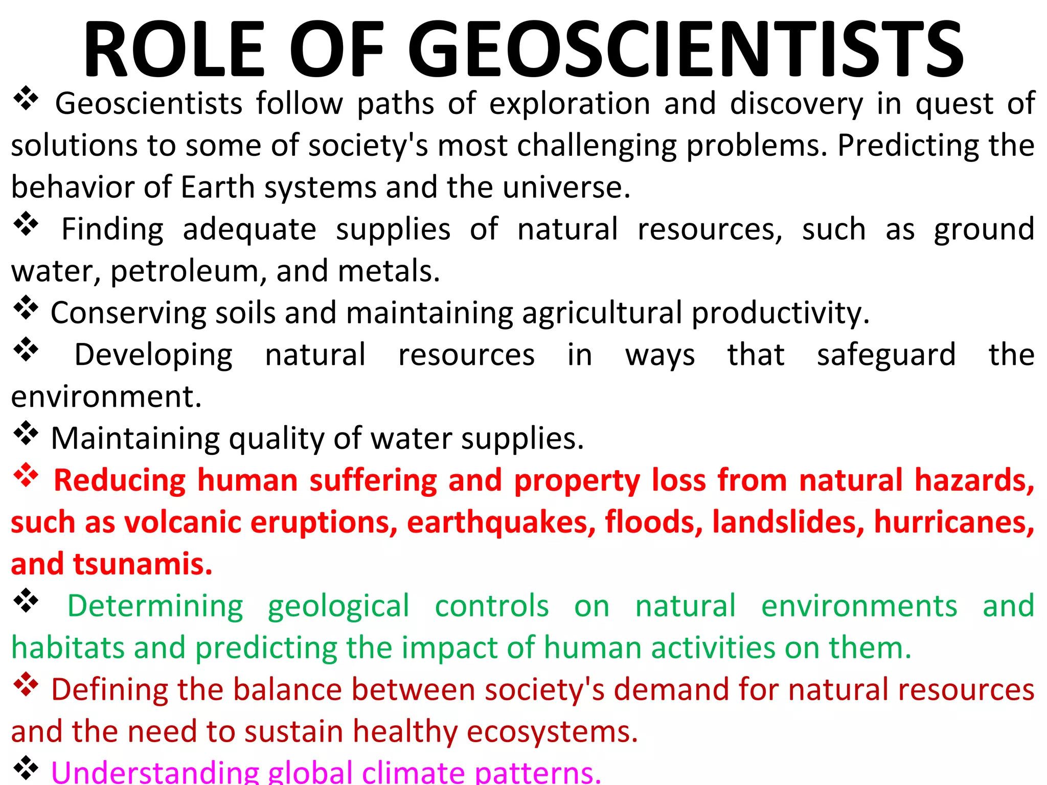 Introduction of geoscience/ what is geoscience? | PPT