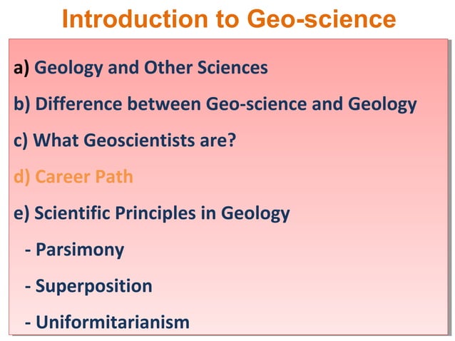 Introduction of geoscience/ what is geoscience? | PPT | Geology | Science