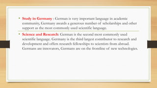 Introduction Of German Language. germanpptx | PPTX