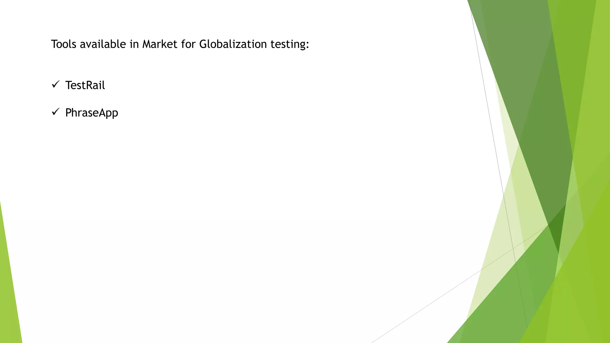 Introduction of globalization testing | PPT