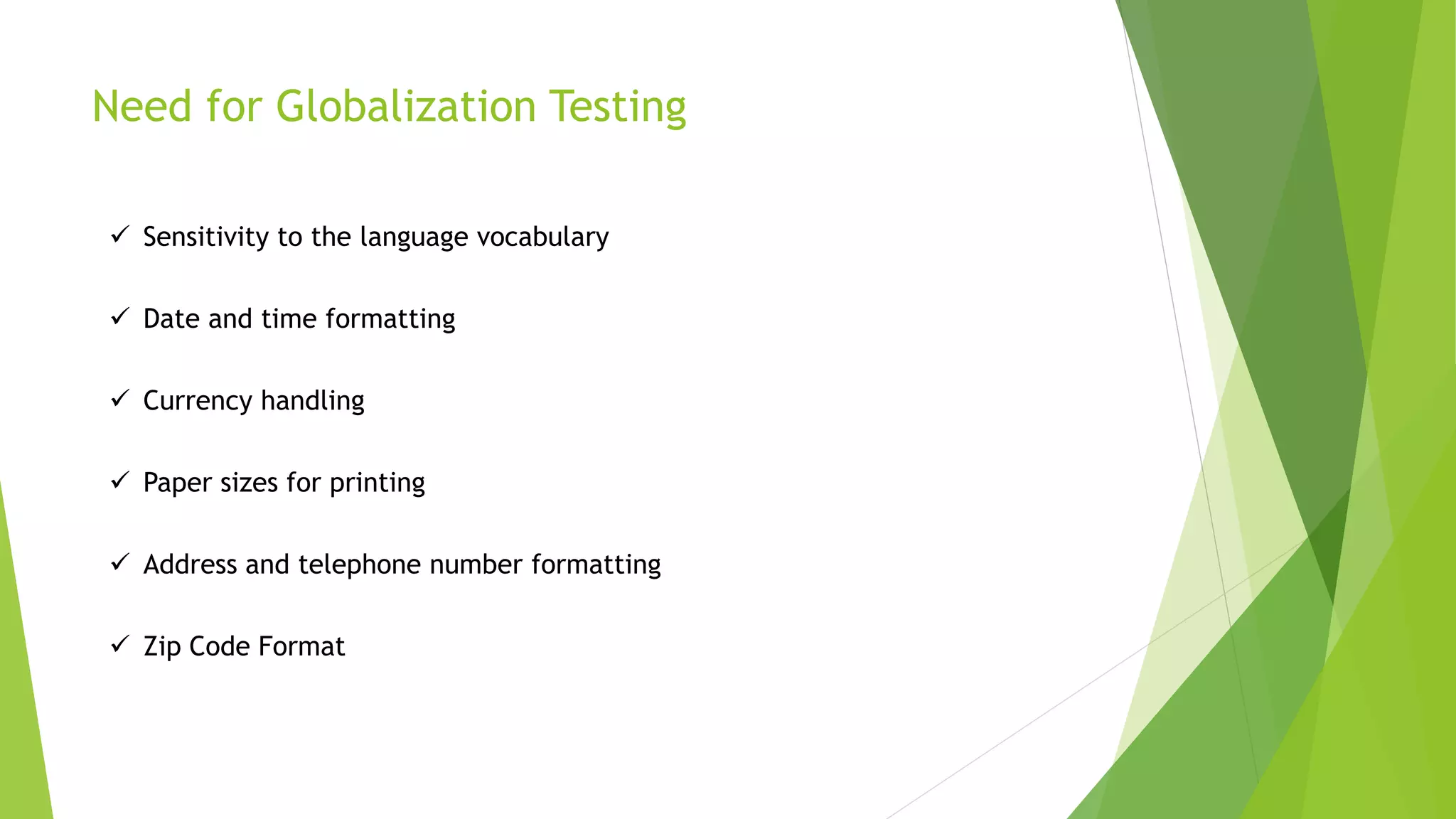 Introduction of globalization testing | PPT