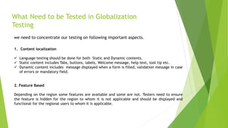 Introduction of globalization testing | PPT