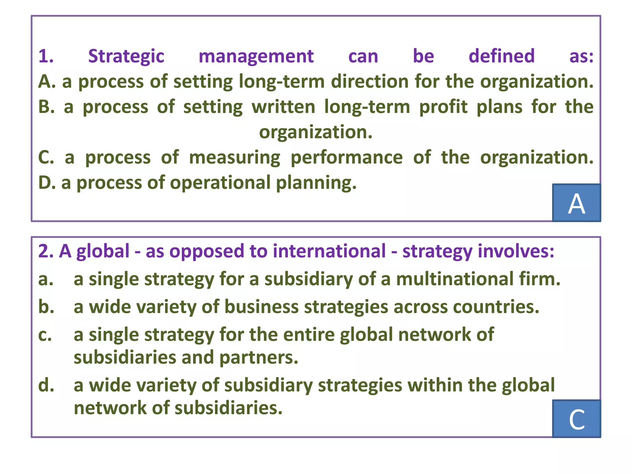 Introduction of Global Strategic Management | PDF