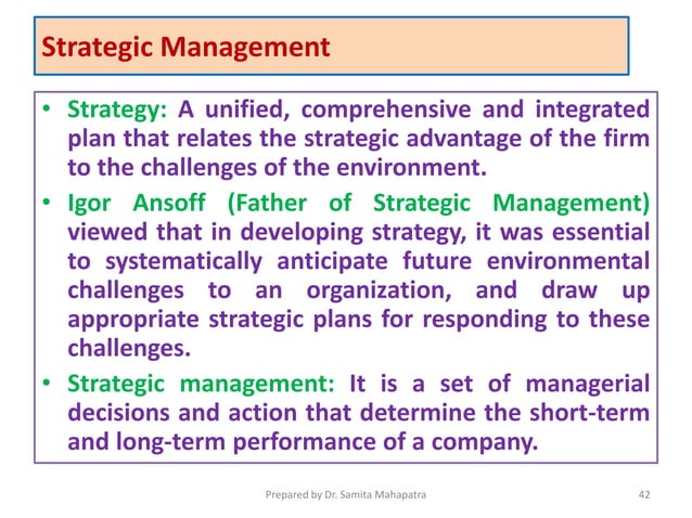 Introduction of Global Strategic Management | PDF | Large Business ...