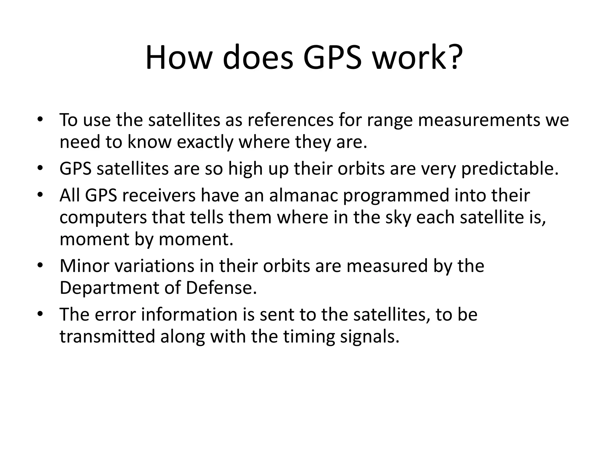 Introduction of gps global navigation satellite systems | PPTX