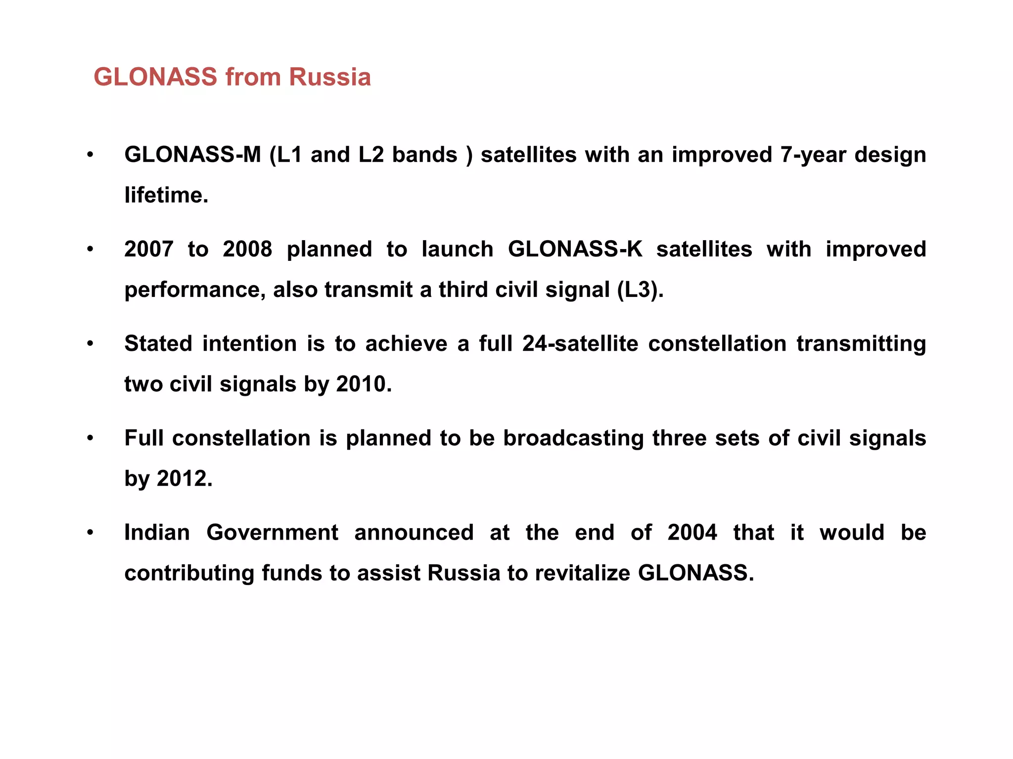 Introduction of gps global navigation satellite systems | PPTX