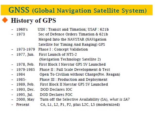 Introduction of gps global navigation satellite systems | PPTX | Auto Navigation Systems | Auto ...