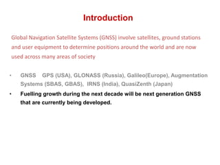 Introduction of gps global navigation satellite systems | PPTX