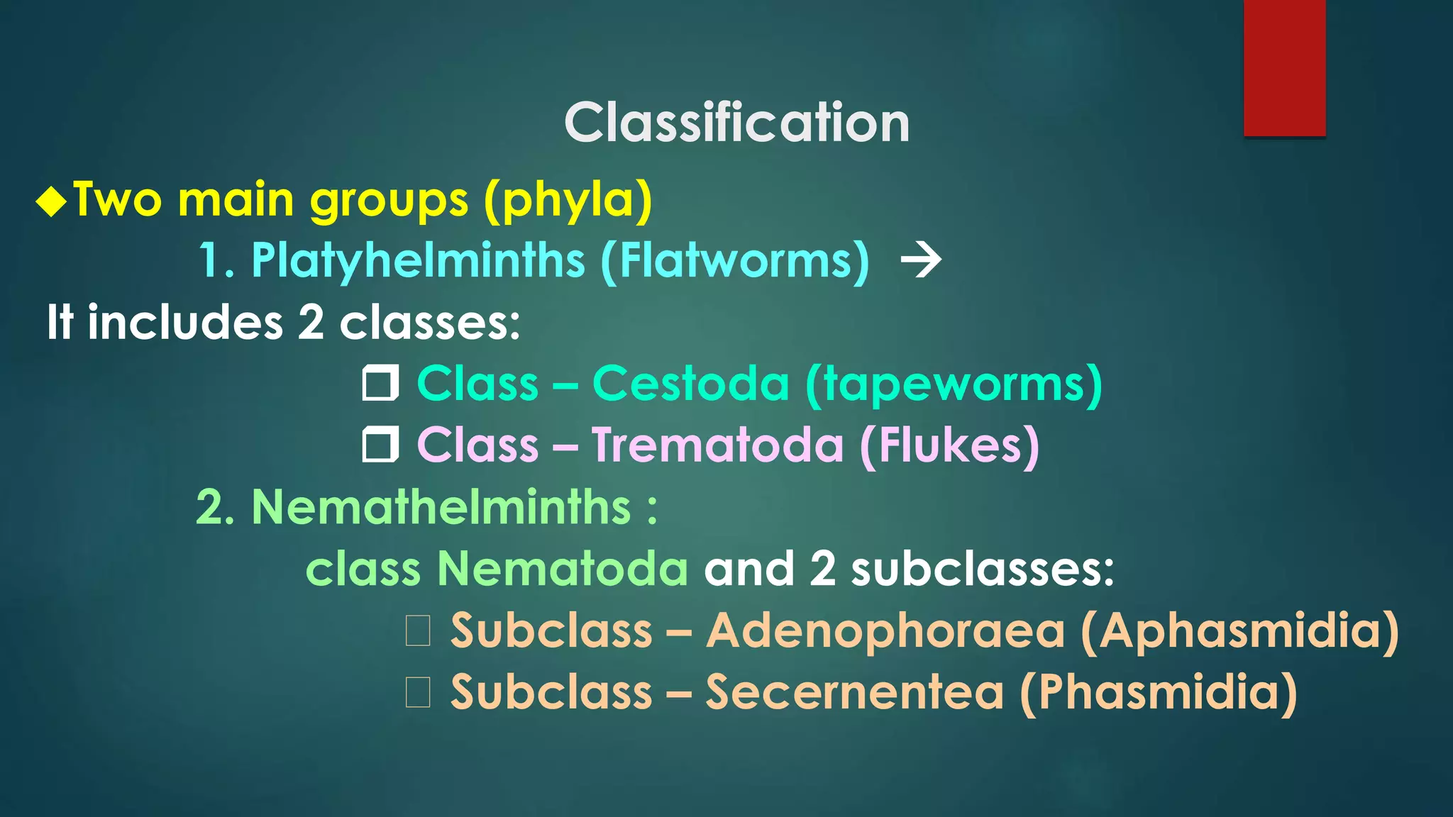 Introduction of helminthology | PPTX