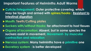 Introduction of helminthology | PPTX